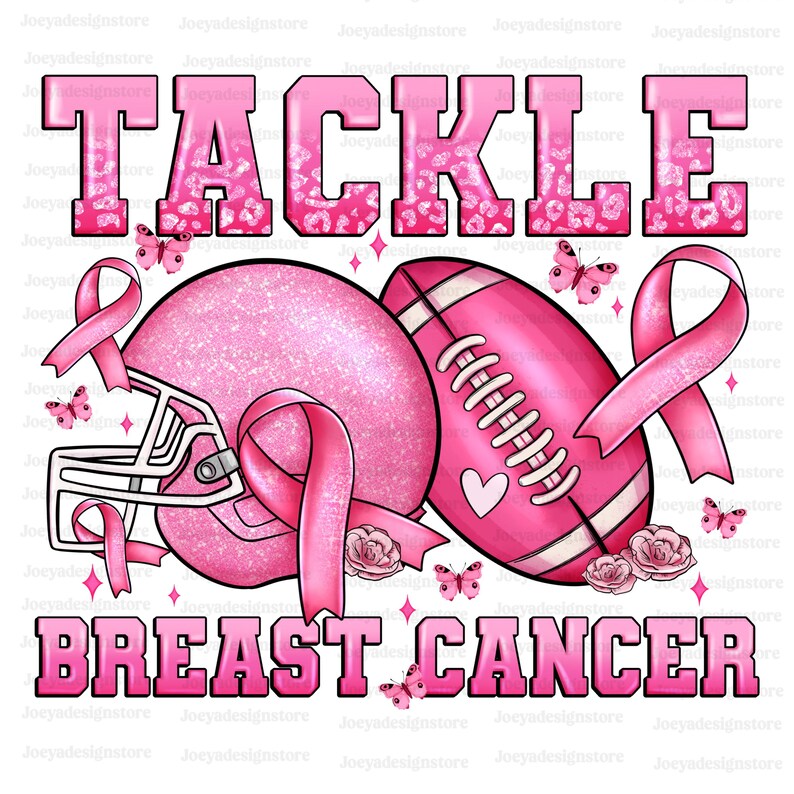 Tackle Breast Cancer PNG, Pink Out, Breast Cancer Awareness, Tackle ...