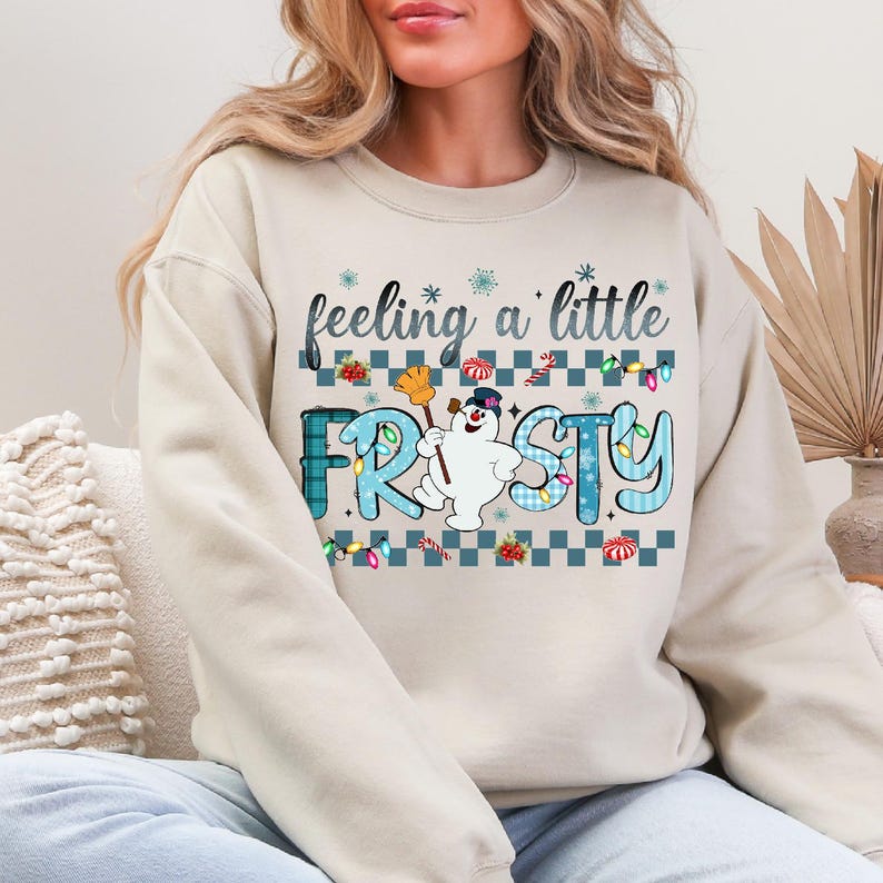 Feelin' a Little Frosty Png Sublimation Design Download, Merry ...