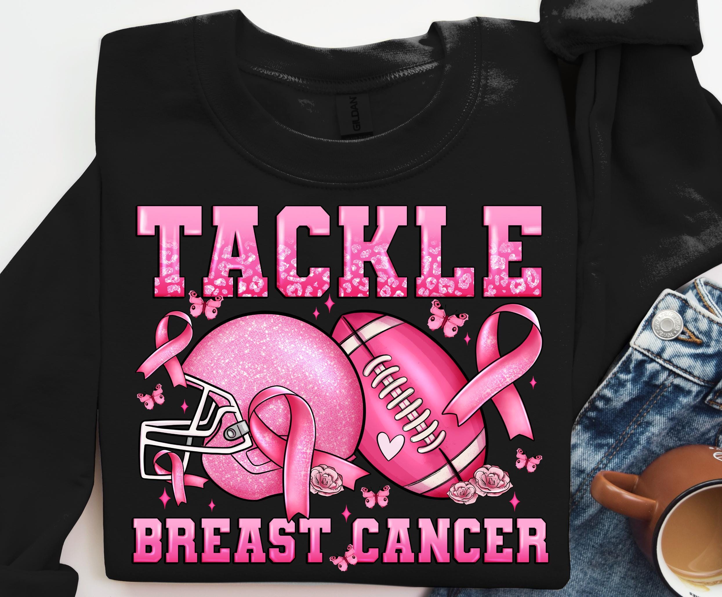 Tackle Breast Cancer PNG, Pink Out, Breast Cancer Awareness, Tackle ...