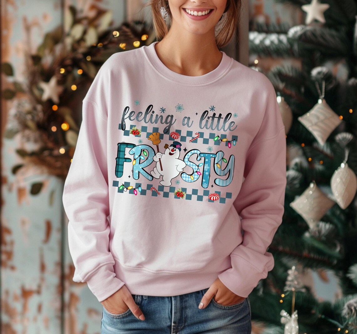Feelin' a Little Frosty Png Sublimation Design Download, Merry ...