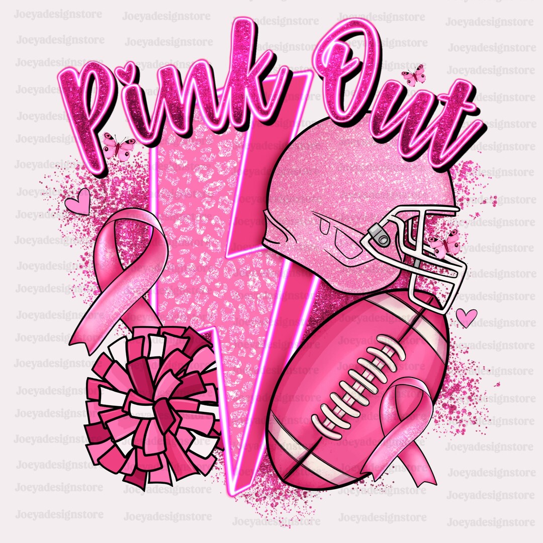 Football Pink Out Png, Pink Out Png, Breast Cancer Png, in October We ...