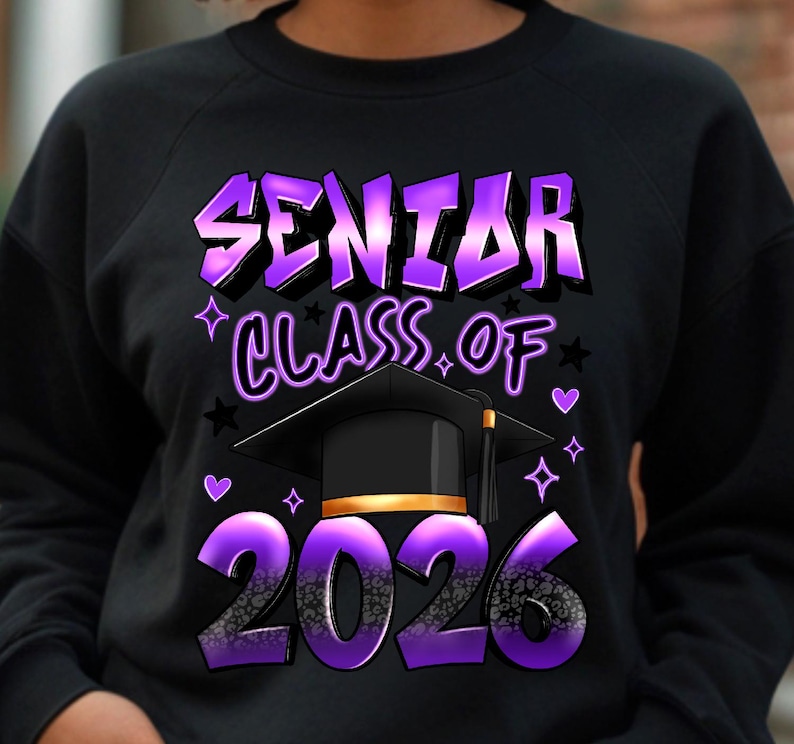 Class of 2026 Png, Senior 2026 PNG, Graduation Png, Digital Airbrush ...