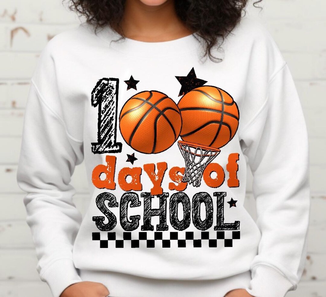 100 Days of School PNG, 100 Days of School Basketball Png, 100 Days Png ...