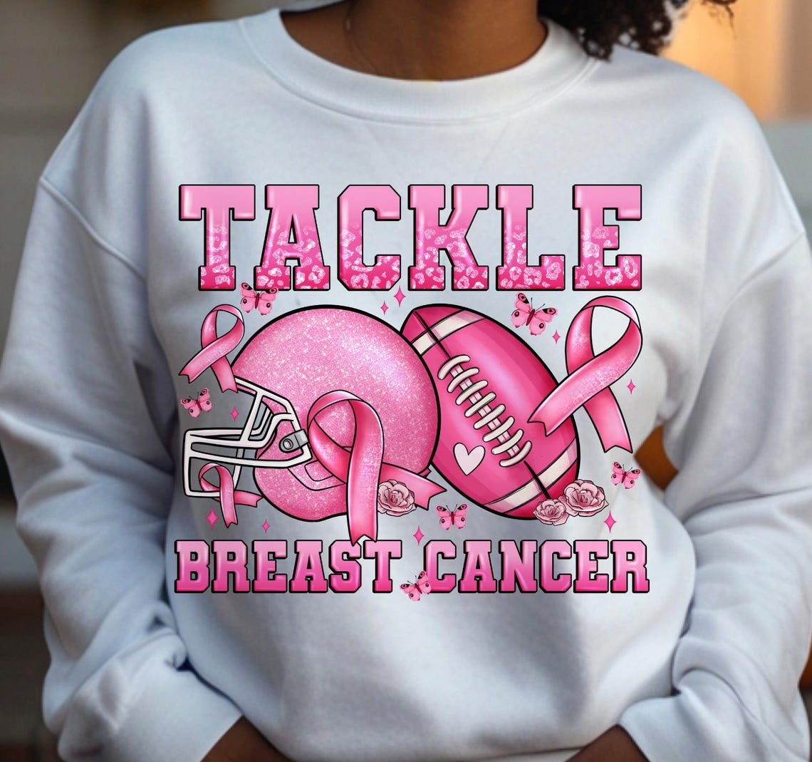 Tackle Breast Cancer PNG, Pink Out, Breast Cancer Awareness, Tackle ...