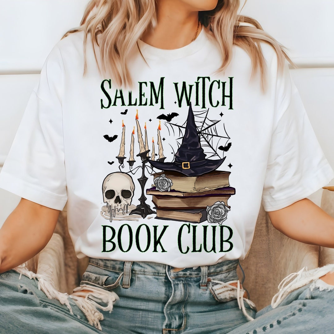 Salem Witch Book Club PNG, Book Reader Png, Spell Book Png, Spooky ...