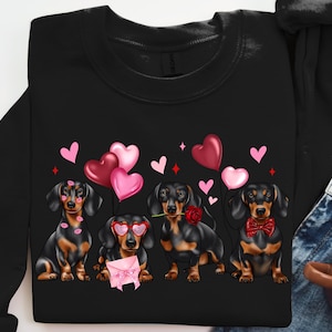 Dachshund Valentines PNG, Valentines Dog Png, Love Png, Dachshund Lover ...