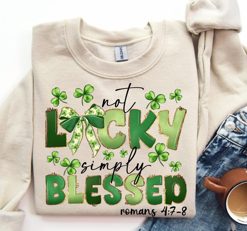 Not Lucky Simply Blessed Roman 4:7-8 Png, Bible Verses Png, Jesus St ...
