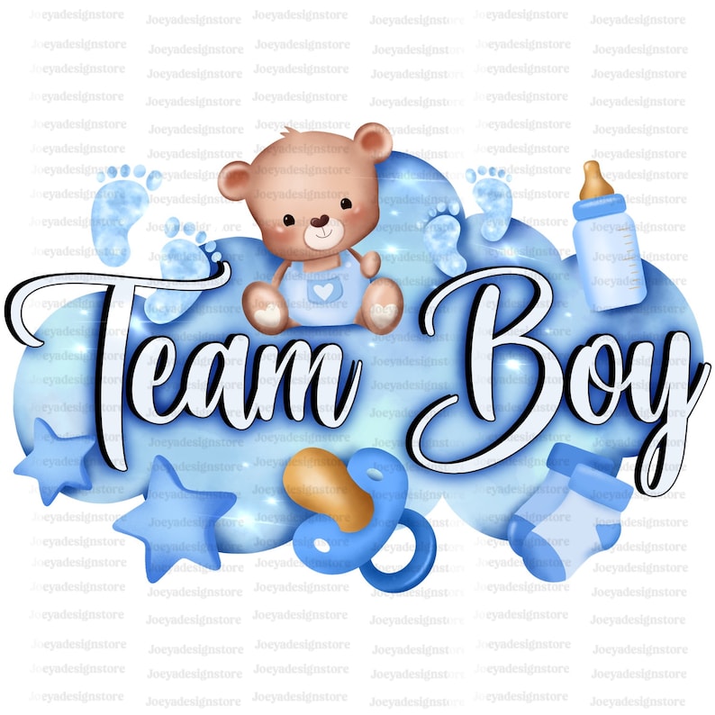 Team Boy Png Sublimation Design, Team Boy Png, Gender Reveal Png ...