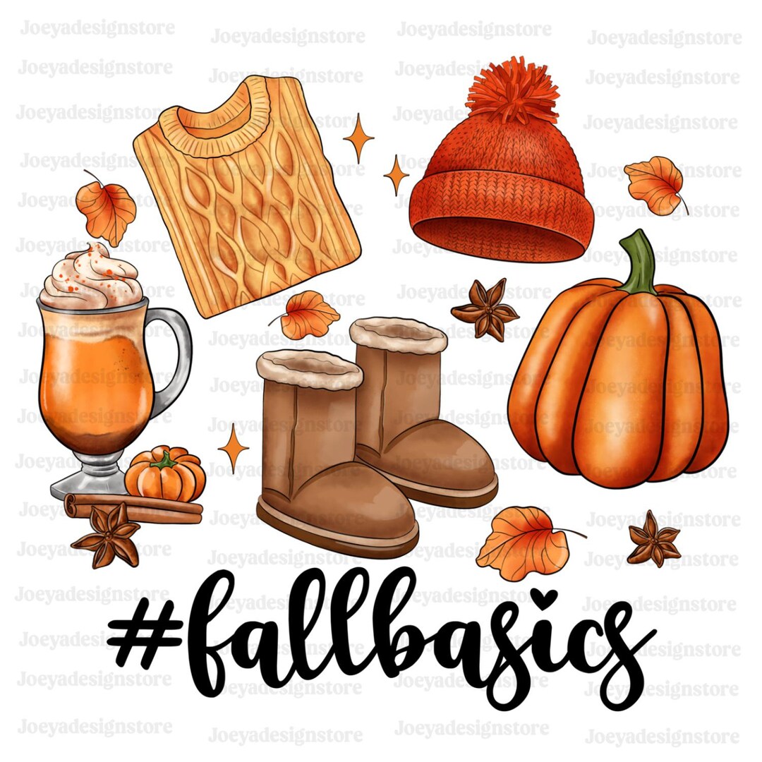 Fall Basics Png, Fall Png, Autumn Png, Trendy Fall Png, Retro Fall Png ...