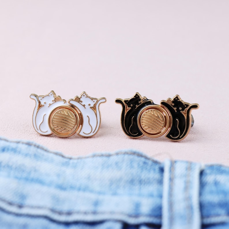 Cute Cat Waist Tightener Buckle – Jeans Adjuster Pins - Etsy