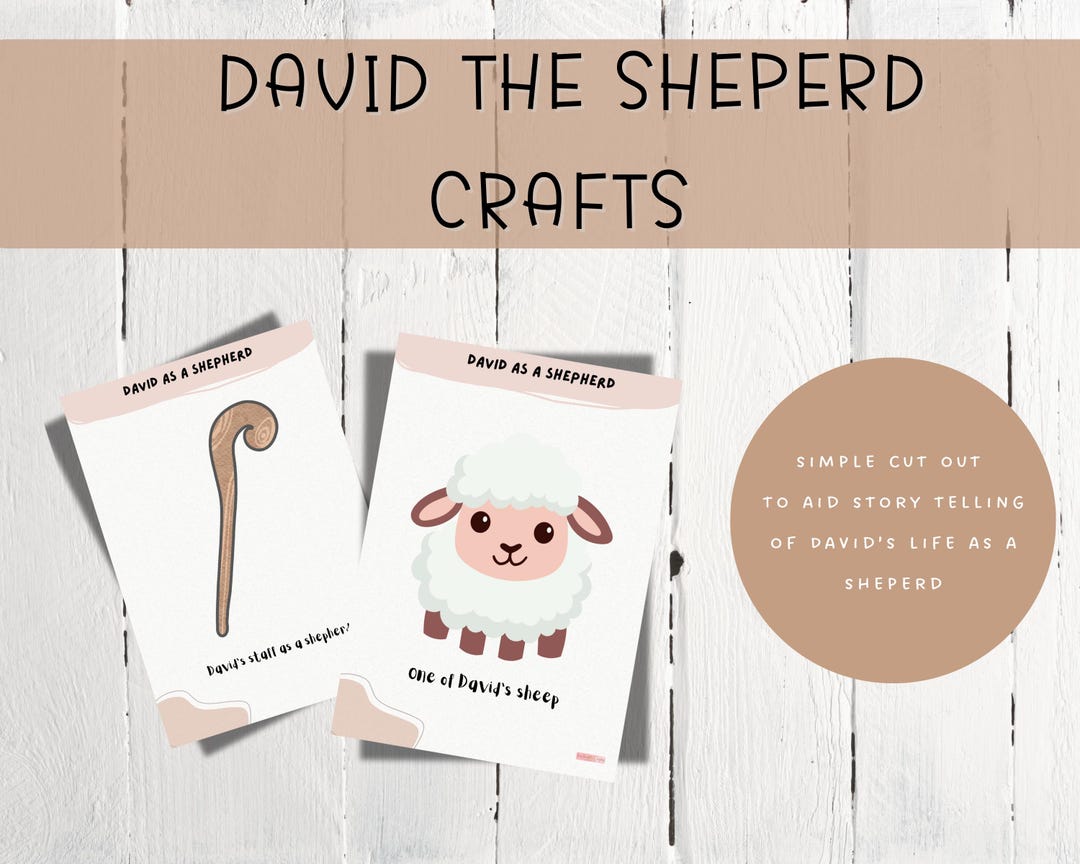 David the Shepherd Craft, Bible Paper Crafts, Christian Printable ...
