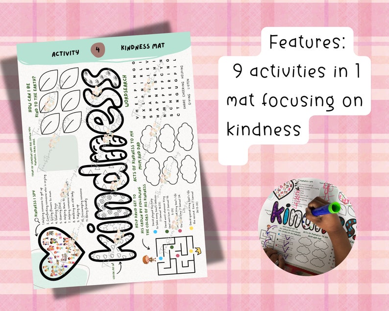 David Bible Activity Pack, Kindness, Christian Printable, Bible Crafts ...