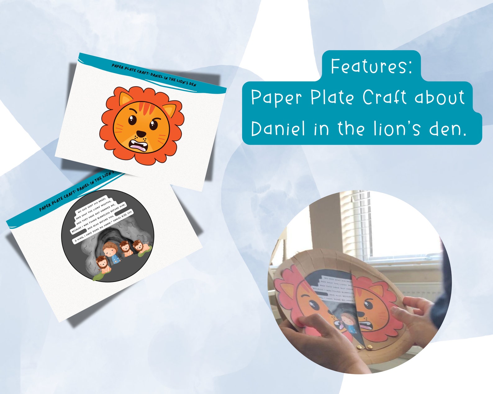 Daniel Bible Crafts, Bible Story Lesson, Paper Plate Crafts, Bible ...