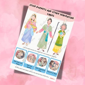 Ruth Story Scene Props, Bible Story Telling, Kids Bible Lessons ...