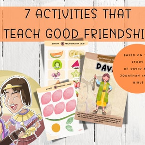 David Bible Activity Pack, Friendship, Christian Homeschool, Bible ...