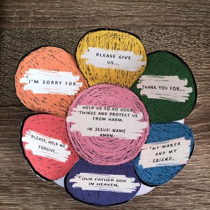 Teach Children How to Pray, Prayer Craft for Kids, the Lord's Prayer ...