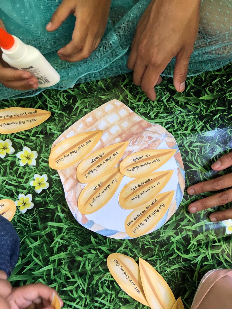 Bible Gleaning Activity, the Book of Ruth, Glean Wheat, Christian ...