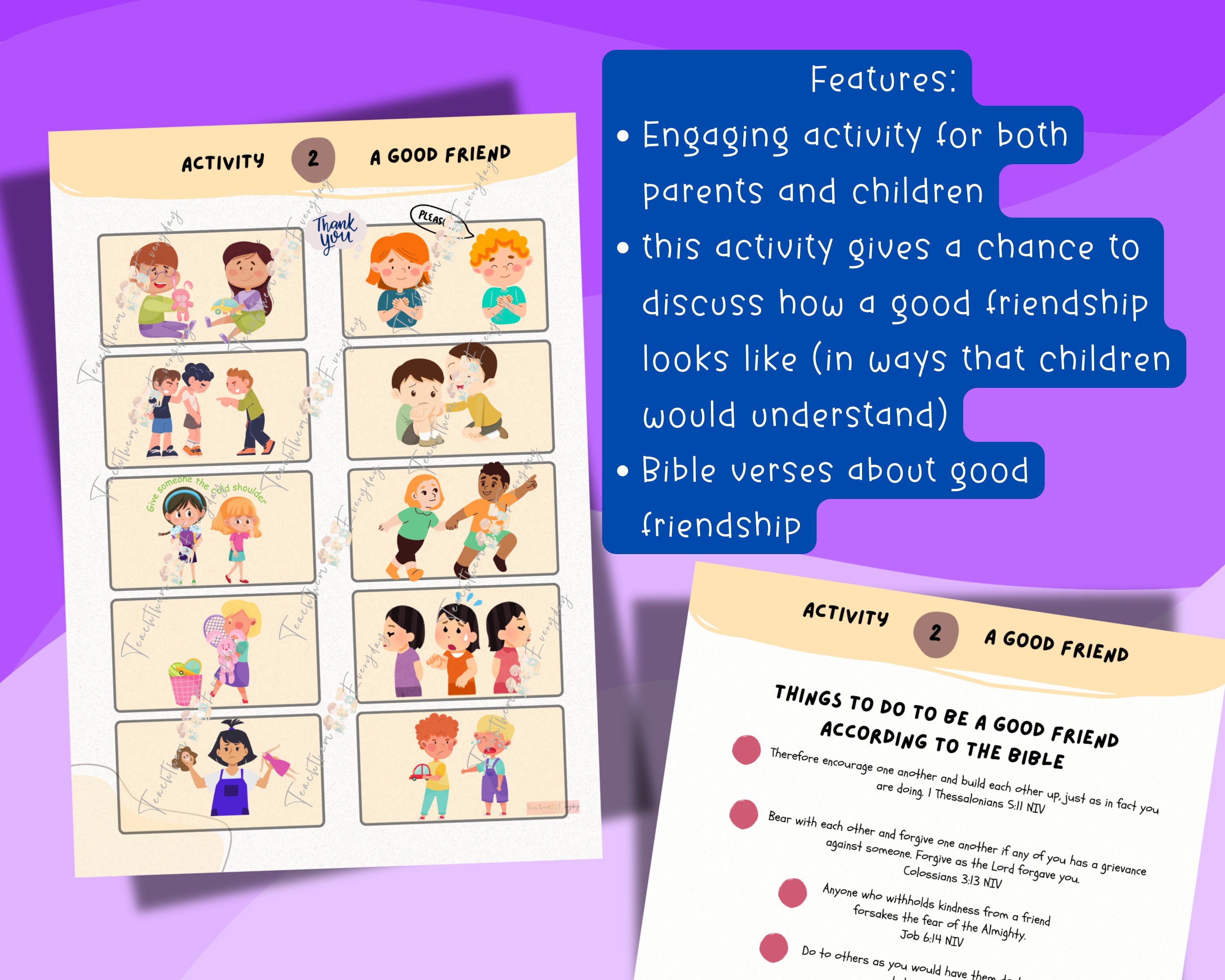 King David Bible Activities for Kids, Christian Preschool Printable ...