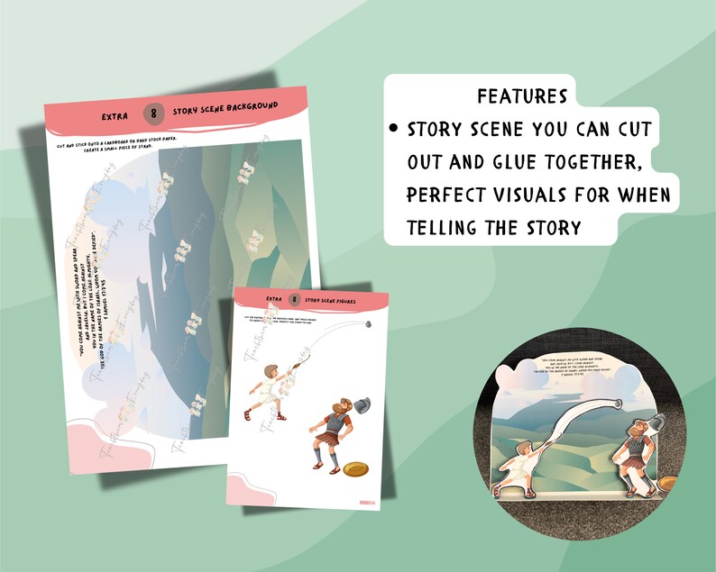 David Bible Activity Pack, Bravery, Christian Homeschool, Bible ...