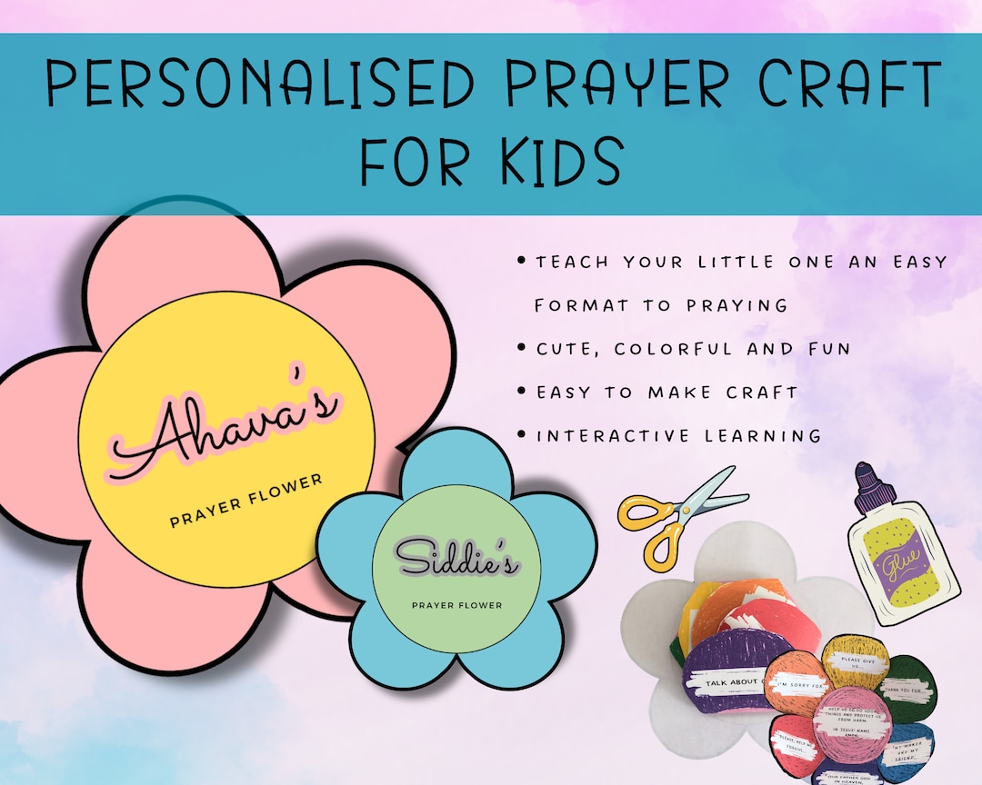 Teach Children How to Pray, Prayer Craft for Kids, the Lord's Prayer ...