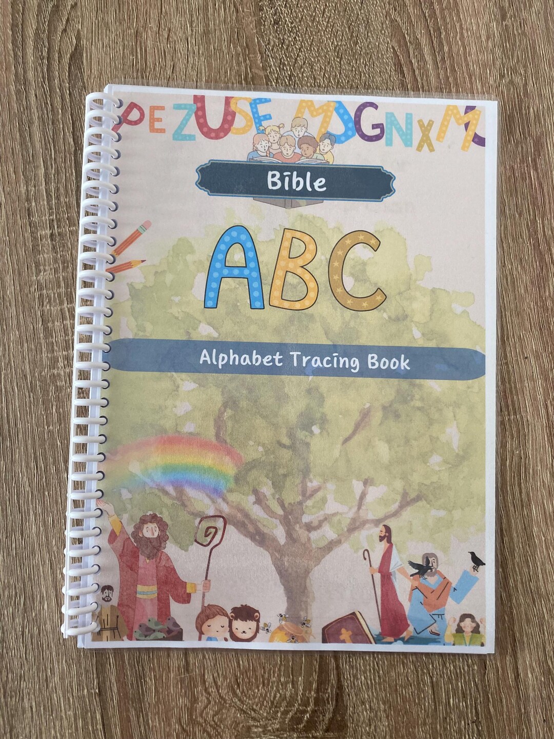 Bible Alphabet Tracing Workbook, Handwriting Skills, Busy Activity Book ...