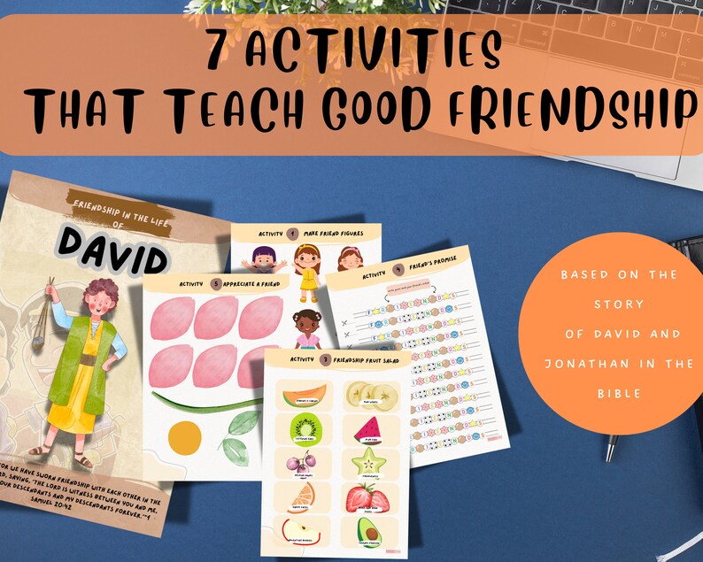 King David Bible Activities for Kids, Christian Preschool Printable ...