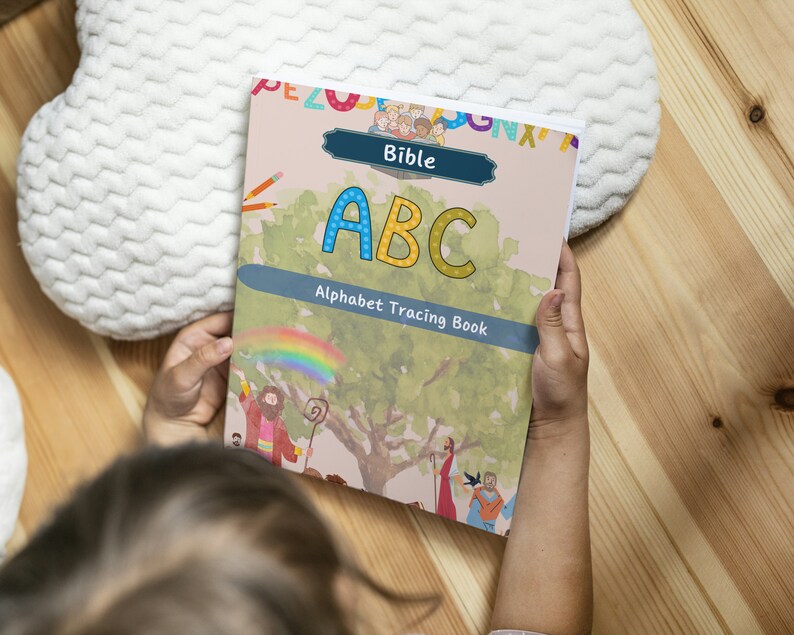 Bible Alphabet Tracing Worksheet, Christian Homeschool, Pre-k ...