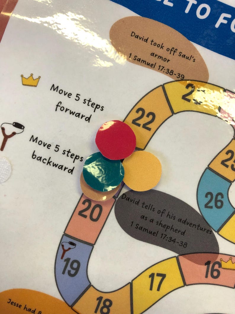 King David Bible Game, Christian Printable, Bible Lesson Guide, Kids ...