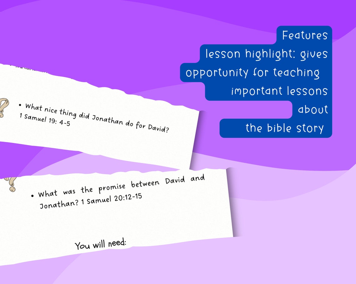 King David Bible Activities for Kids, Christian Preschool Printable ...