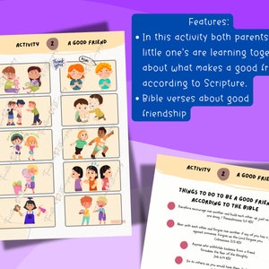 David Bible Activity Pack, Friendship, Christian Homeschool, Bible ...