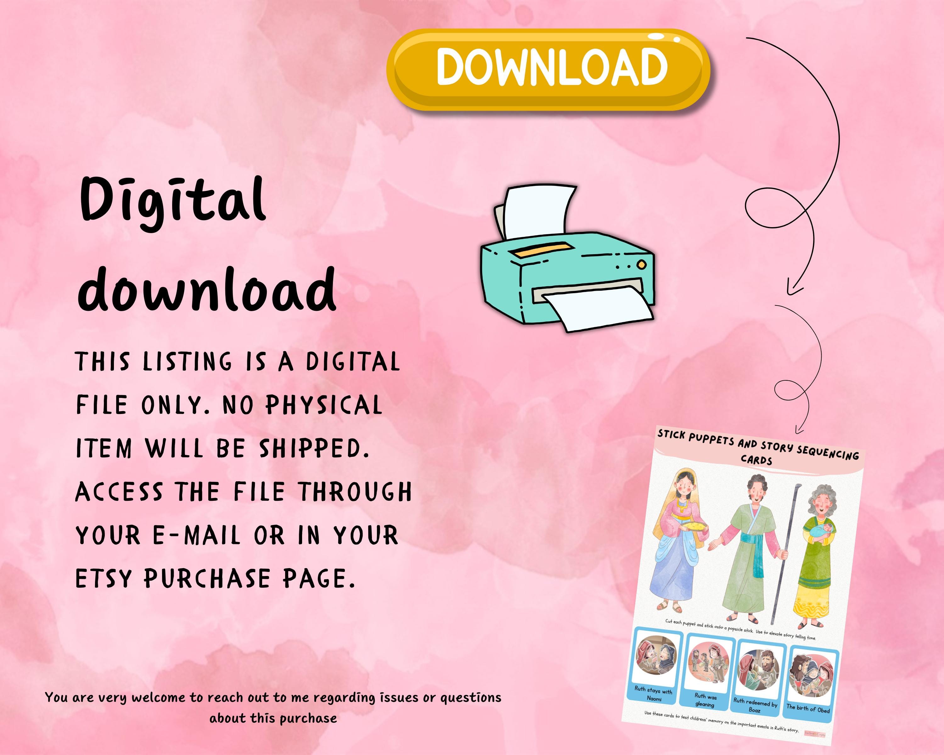 Ruth Story Scene Props: Bible Story Cutouts (digital Download) - Etsy