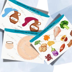 Daniel's Diet Sorting Game: Kids Bible Craft (printable) - Etsy