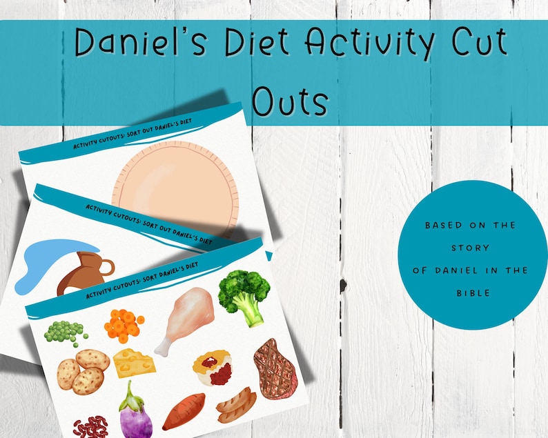 Daniel's Diet Sorting Game, Kids Bible Crafts, Christian Printable ...