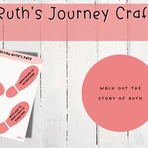 Ruth's Journey Craft, Story of Ruth, Kids Bible Lessons, Christian ...