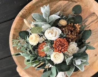 Rust Bridal Bouquet - Etsy