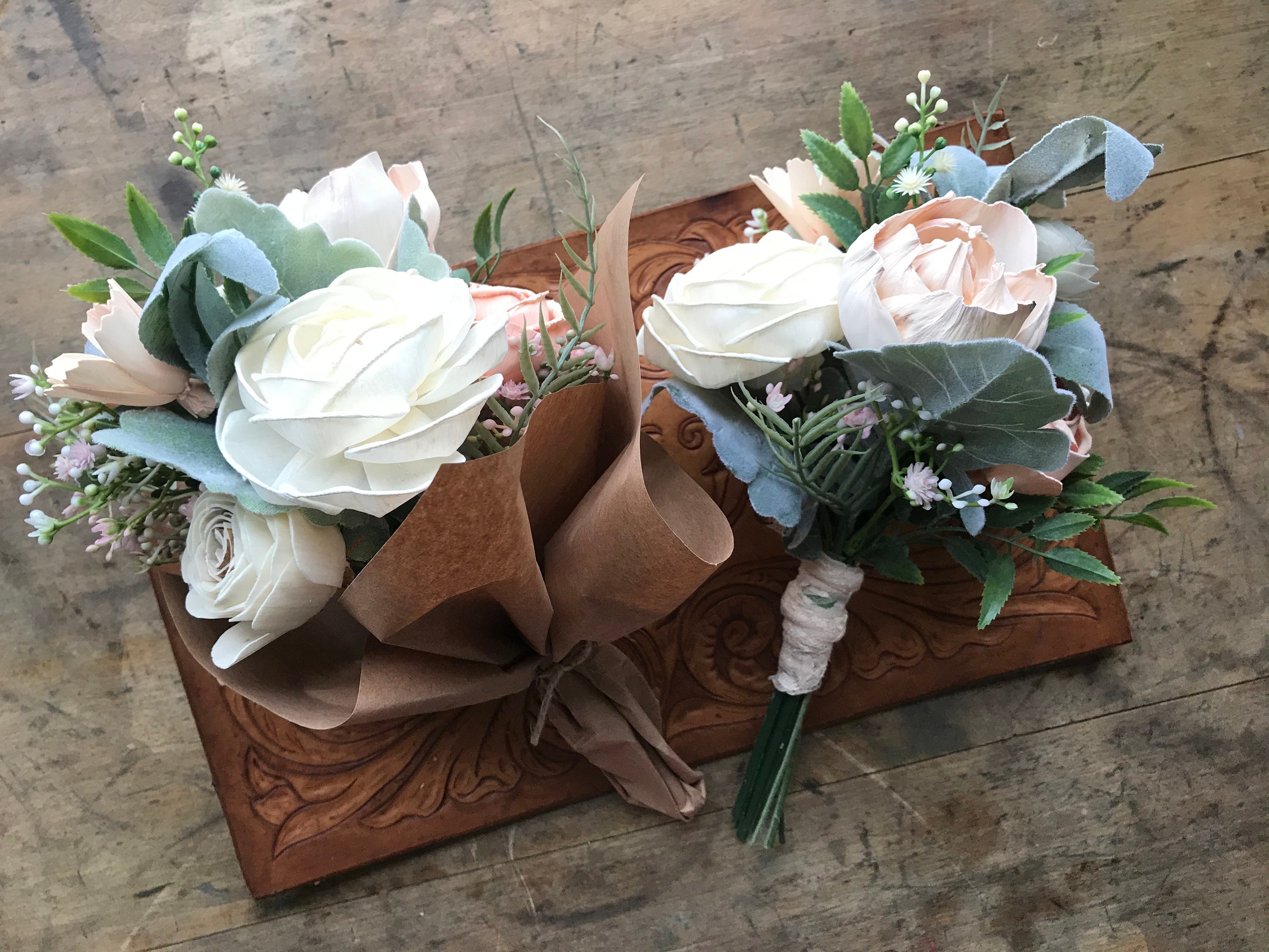 Wood Flower Bouquet, Sola Wood Flower Centerpiece, Mother's Day, Home ...