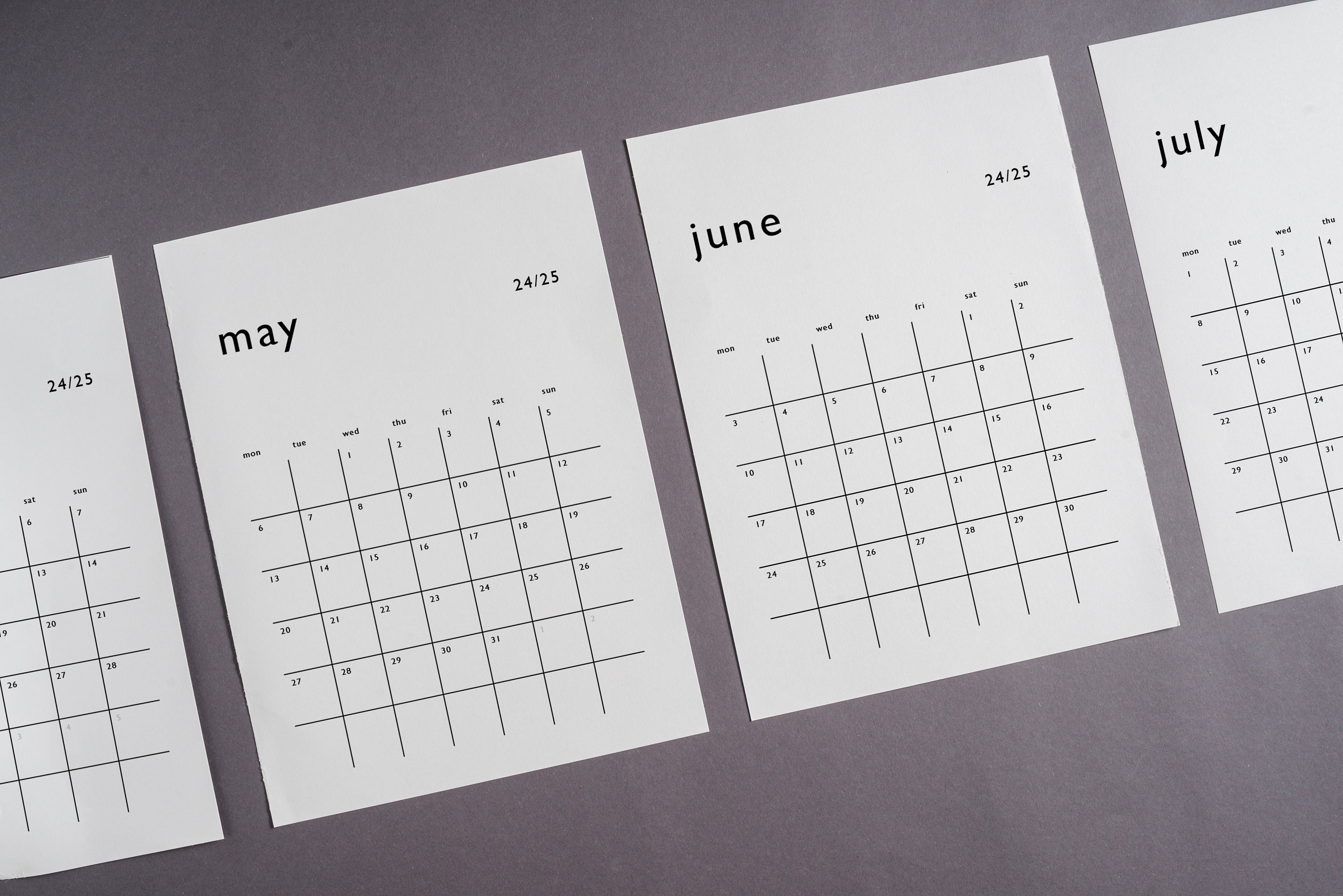 Printable Calendar Monthly 2024-2025 | Annual Calendar | MAY 2024 - MAY ...