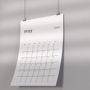 Printable Calendar Monthly 2024-2025 | Annual Calendar | MAY 2024 - MAY ...