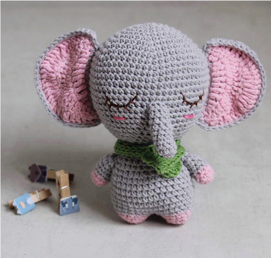 Crochet PATTERN Abba the Elephant, Amigurumi Tutorial PDF in English ...