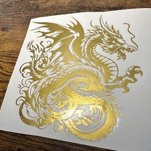 Dragon Vinyl Decal Sticker - Car Window Laptop Water Bottle Motorcycle ...