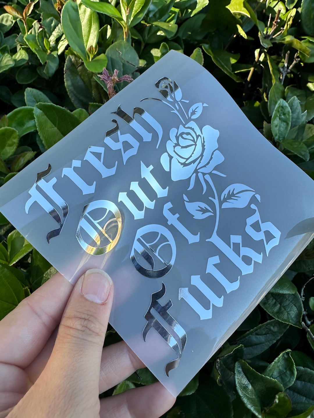 Vulgar Vinyl Decal Sticker: Fresh Out of F**ks - Funny Car Laptop Decal ...