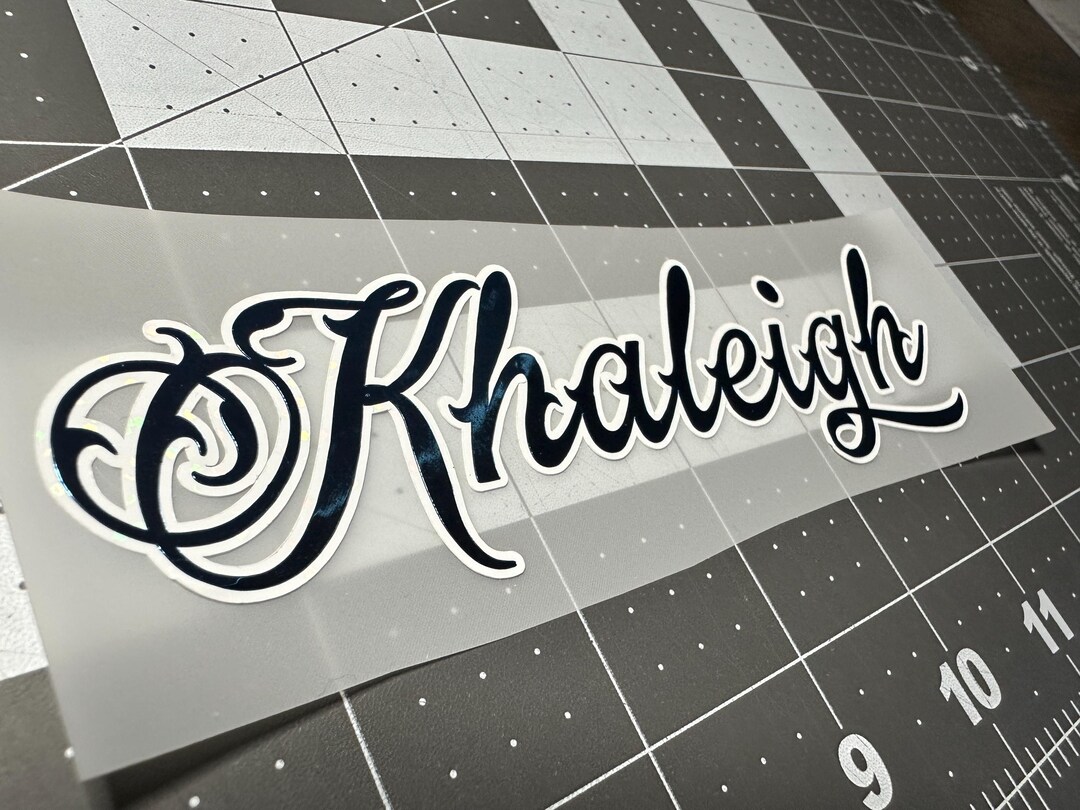 Custom Tattoo Style Name Sticker: Handmade Vinyl Decal - Etsy
