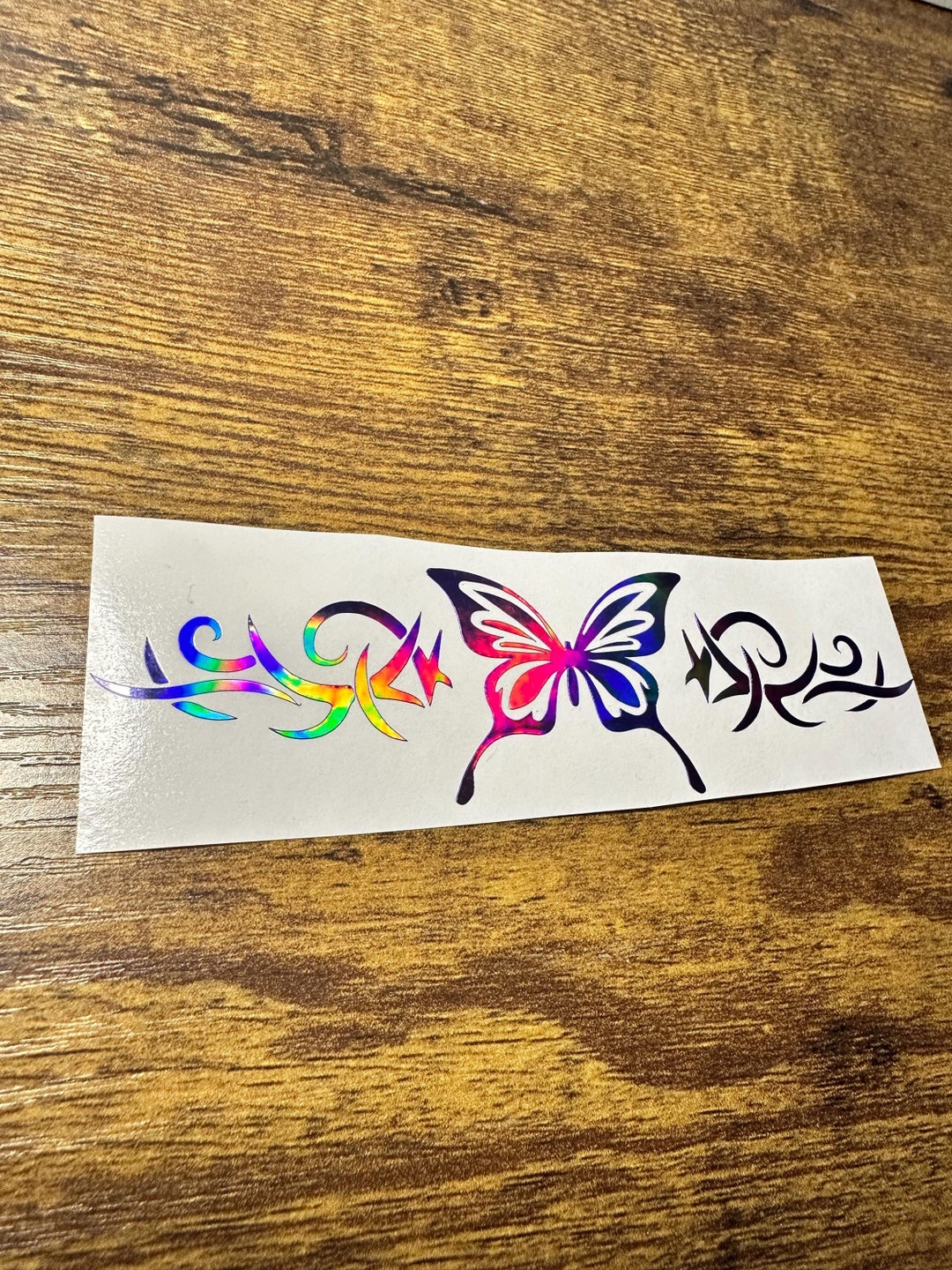 Butterfly Car Tramp Stamp Heart Barbwire Decal Sticker- Car Window ...