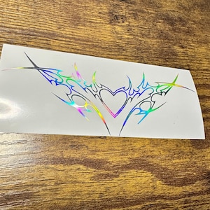 Car Tramp Stamp Heart Barbwire Decal Sticker- Style # 1 - Car Window ...