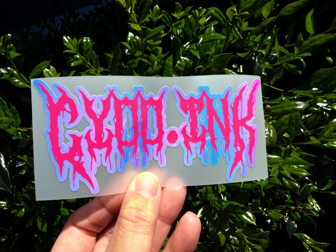 Custom Heavy Metal Drip Name Sticker: Style 2 Vinyl Decal for Laptop ...