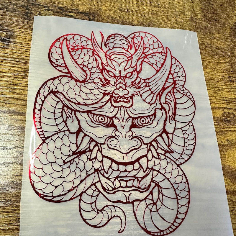 Samurai Oni Decal - Etsy