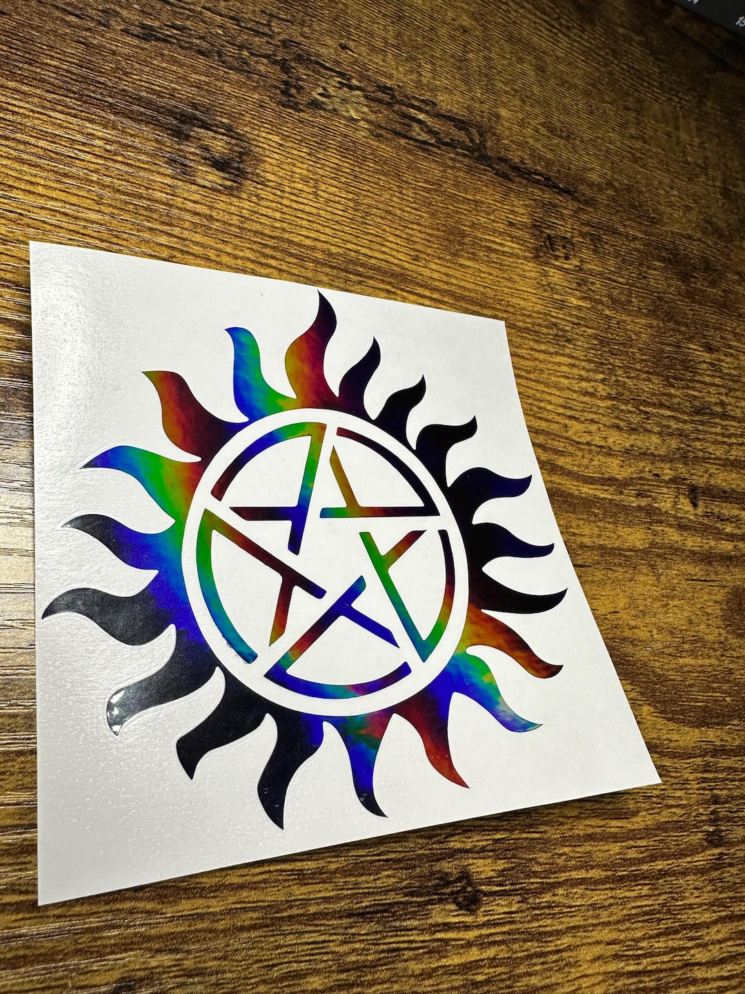 Supernatural Protection Star Vinyl Decal: Car, Laptop, Window Sticker ...