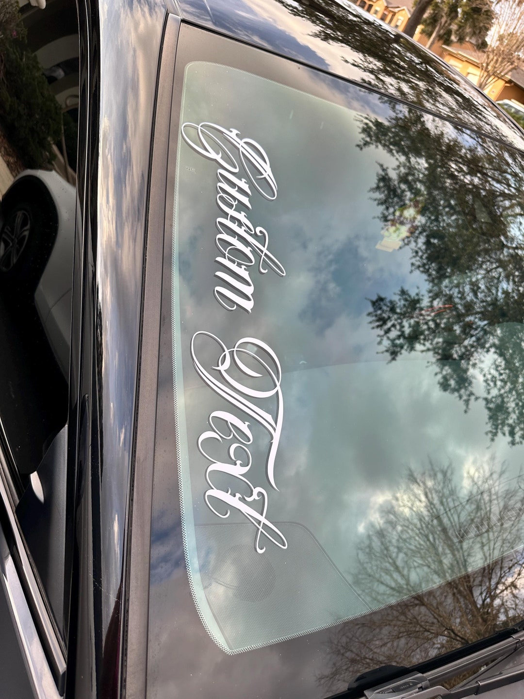Custom Text Decal Sticker- Vinyl Lettering Decal- Windshield- Custom ...