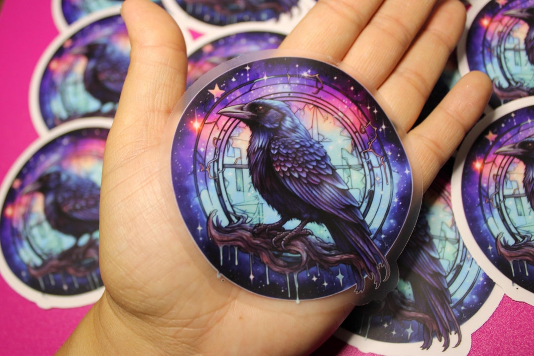 Celestial Raven Stickers #1 - Laptop Tumbler Motorcycle Car Window - Etsy