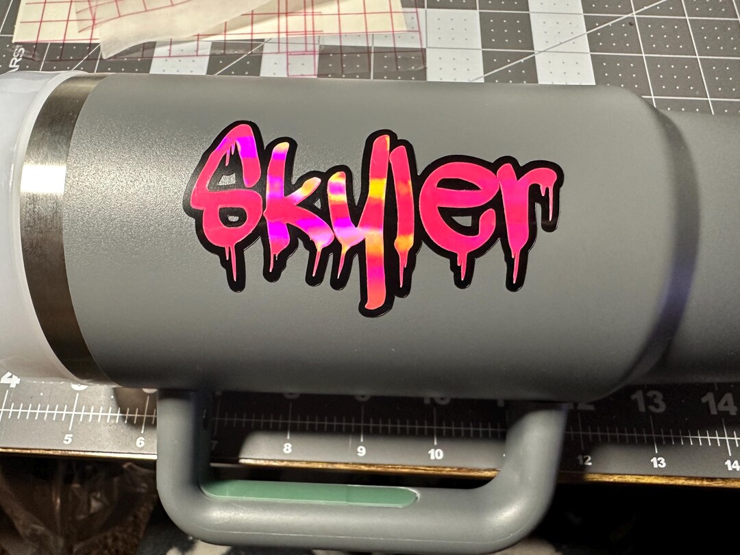 Custom Dripping Name Sticker Decal - Laptop, Car, Tumbler - Etsy